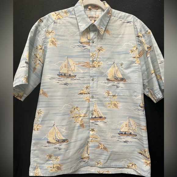 campia moda | Shirts | Campia Moda Mens L Hawaiian Shirt Casual Shirt ...